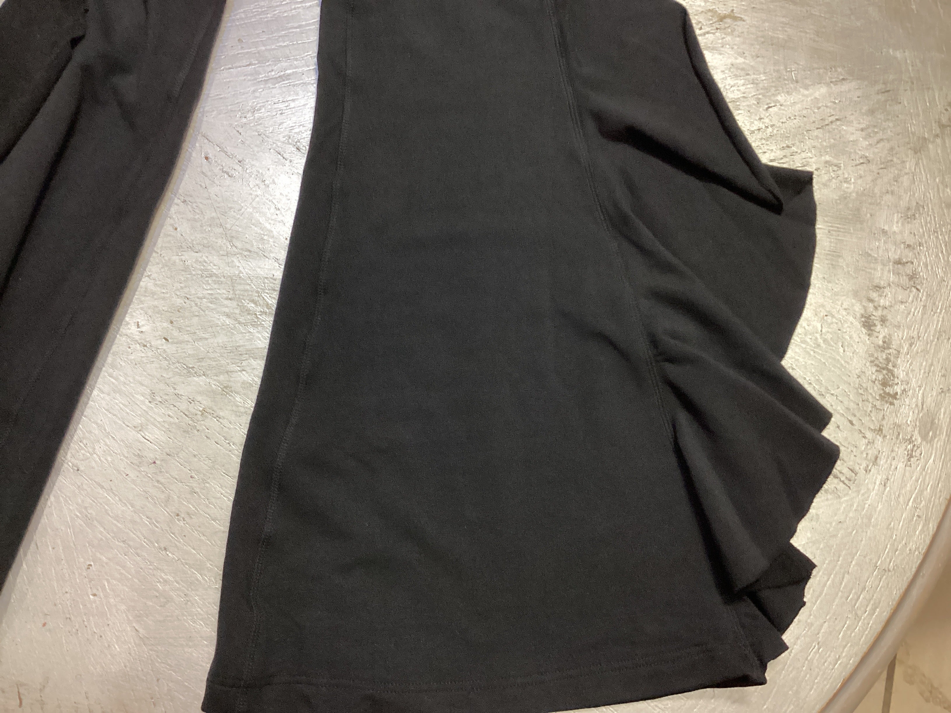 Black bell bottom, ruffle leggings – Fashions by Fowler